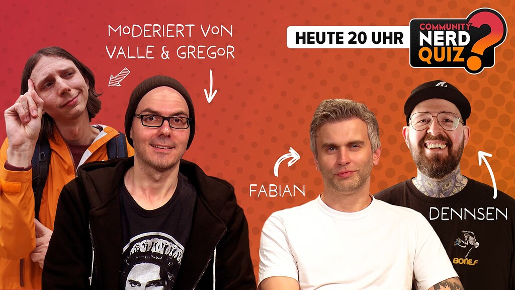 Fr (17.11.): Community Nerd Quiz 2023 + Lets Plays - Entertainment - Forum • Rocket Beans TV